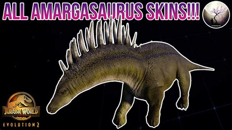 All Amargasaurus Skins Showcase Jurassic World Evolution 2 Youtube