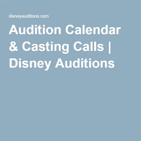 Calendar Audition Videos Preschool Calendar Printable