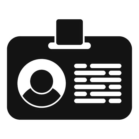 Premium Vector Id Card Person Worker Icon Simple Vector Expert Resume