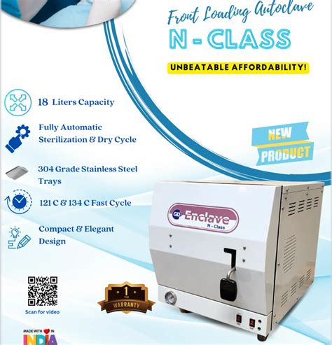 Enclave N Class Autoclave At ₹ 35000 Dental Equipments In Kollam Id 2852685032955