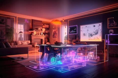 Premium Photo Aicontrolled Smart Home System Interface Created With Generative Ai