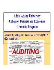 Understanding Auditing Key Concepts And Objectives Explained Course Hero