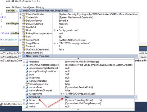 C Unable To Test Smtpclienttimeout Stack Overflow