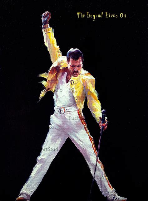 Freddie Mercury Oil Portrait By Bozhenafuchs On Deviantart