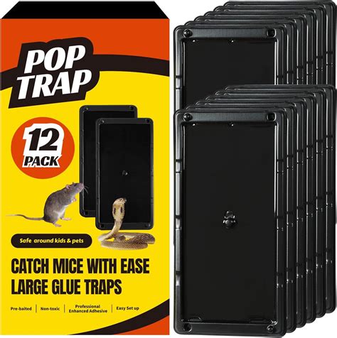 Amazon.com : POPTRAP Rat Trap Heavy Duty & Large - 12 Pack, Super ...