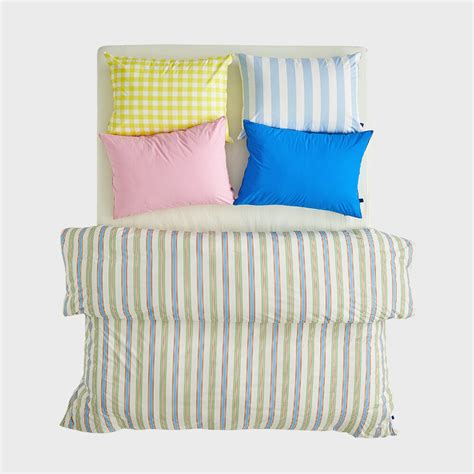 29cm 단독 서핑스트라이프and핑크 레이어드 이불커버세트 Ssq 2material 감도 깊은 취향 셀렉트샵 29cm