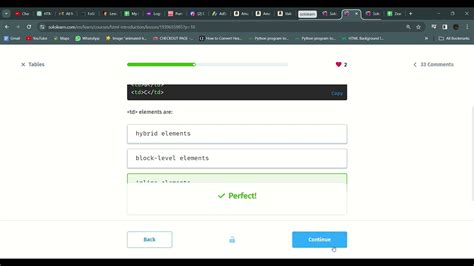 35 Tables Introduction To Html Sololearn Youtube