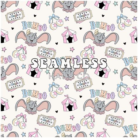 Dumbo Seamless Pattern Etsy