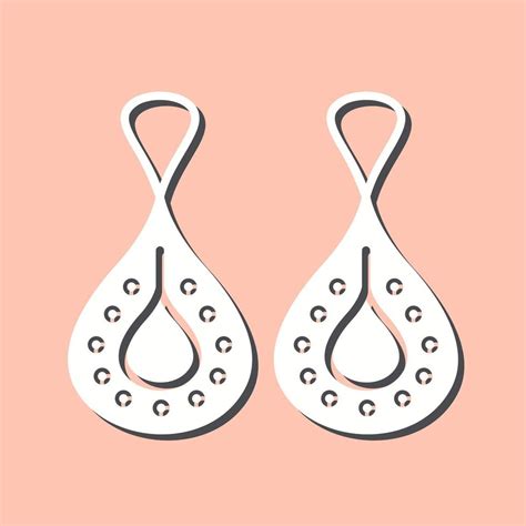 Earring Vector Icon 21447877 Vector Art At Vecteezy