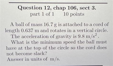 Solved Question 12 Chap 106 Sect 3 Part 1 Of 110 Points