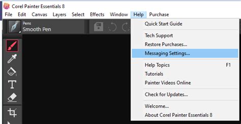 KB Corel Painter Essentials How To Turn Off Or Reduce The Frequency Of The Messages