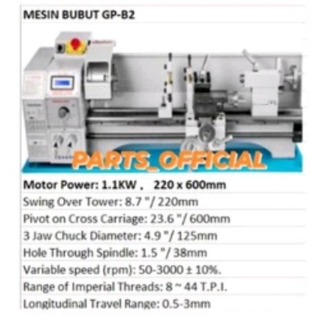 Jual Mesin Bubut Mini Lathe Type Gp B2 Terbaik Shopee Indonesia