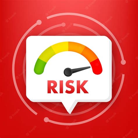 Premium Vector | Risk icon on speedometer high risk meter vector stock ...