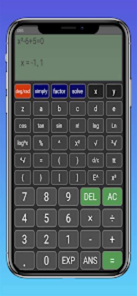 Equation Calculator สำหรับ Android ดาวน์โหลด
