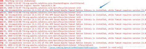 Eclipse运行tomcat出现错误：an Incompatible Version 1133 Of The Apr Based