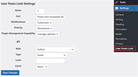 How To Add A Post Creation Limit For Wordpress Users