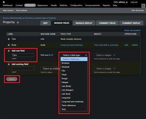 Setting Up Drupals Structure And Its Content Types