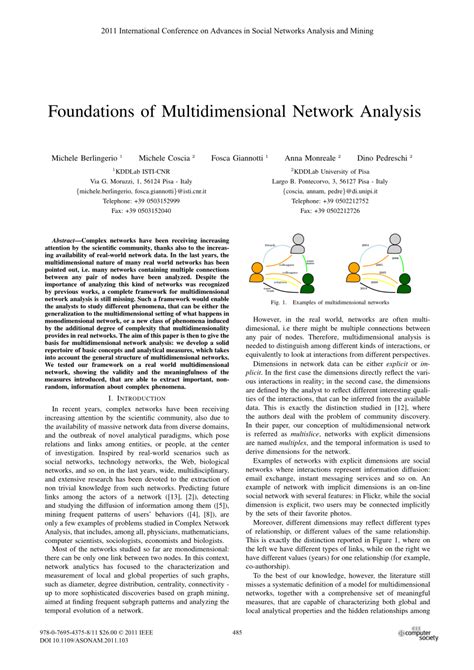 Pdf Foundations Of Multidimensional Network Analysis