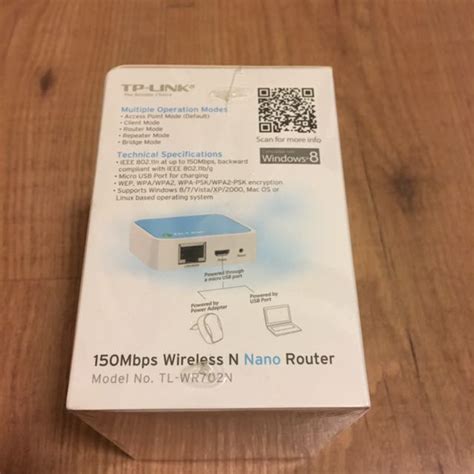 Tp Link Tl Wr702n 150mbps Wireless N Nano Router Computers And Tech Parts And Accessories