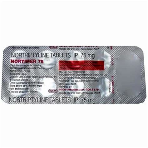 Nortriptyline Nortimer 75mg Tablet At ₹ 107stripe In Nagpur Id