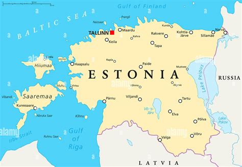 Estonia Map Guide Of The World