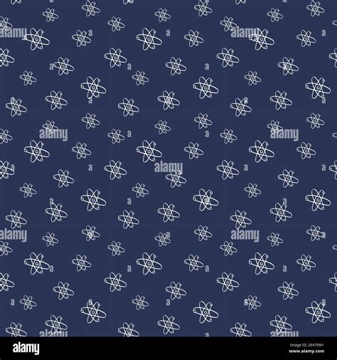 Atom Symbol Seamless Pattern Hand Drawn Vector Illustration Stock Vector Image Art Alamy