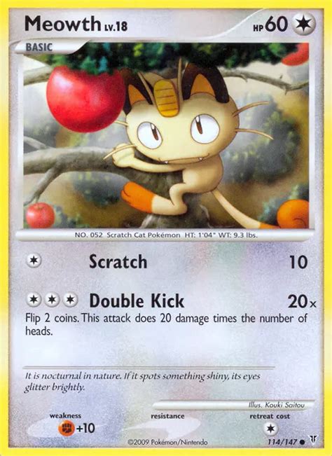 Everything About Meowth — Evolution Moves And Tcg Cards Pokemondex
