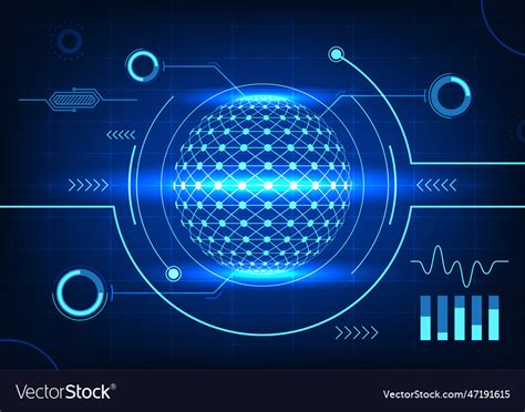 Data Processor Technology Background It Works Vector Image Data Processor Technology Background It Works Vector Image