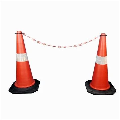 Plastic Road Safety Cone Barricades With Chain At Best Price In Chennai