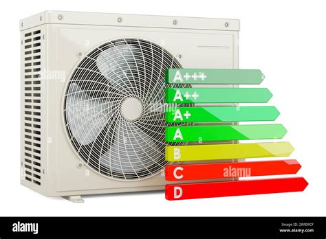 Air Conditioner Outdoor Compressor Unit With Energy Efficiency Chart