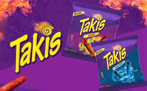 Takis Fuego And Blue Heat Rolled Tortilla Chips Hot Chili