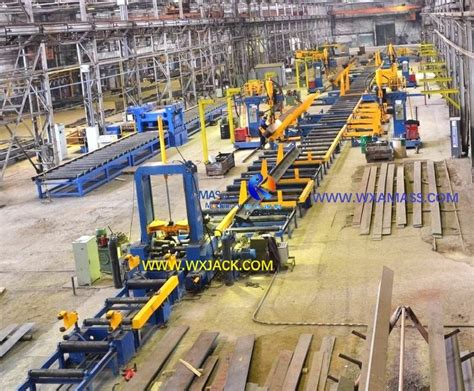 Automatic T Beam Assembly And Tack Welding Machine Steel Structure