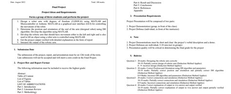 Solved Design A Robot Arm With Degrees Of Freedom DOF Chegg