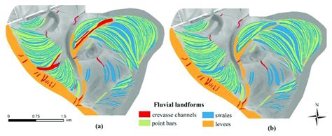 Landform Map Of The Floodplain Using 2 A And 13 B Variables Based Download Scientific