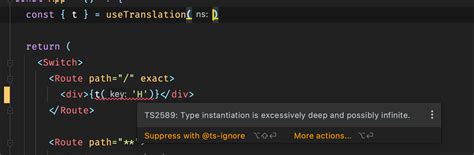 usage with typescript typing usetranslation hook · issue 1301