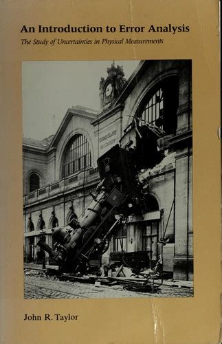 An Introduction To Error Analysis By Taylor John R Open Library