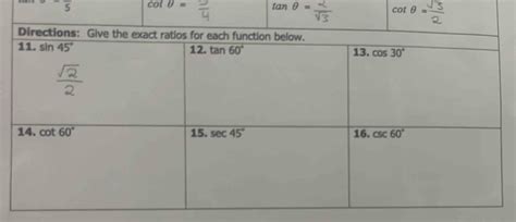 Solved frac cot θ tan θ cot θ Math