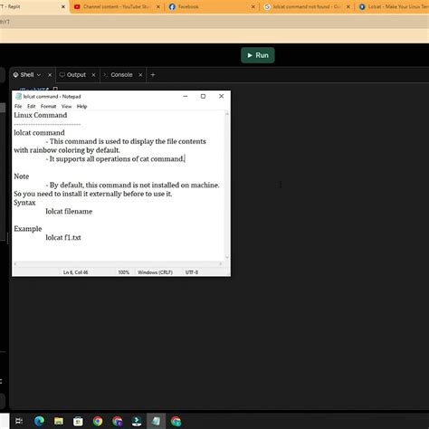 Lolcat Command In Linux Shorts Youtube