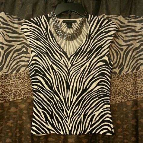 The Limited Tops The Limited Zebra Print Top Size Small Poshmark