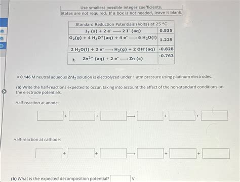 Solved Use Smallest Possible Integer Coefficientsstates Are