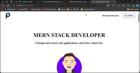 Prichith C P On Linkedin Personalwebsite Html Css Javascript