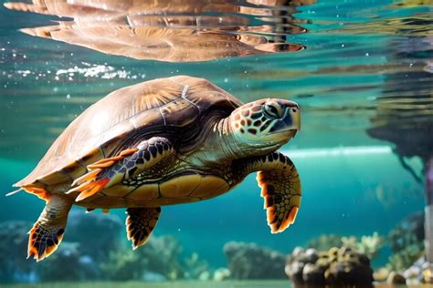 Premium Ai Image High Quality Photography Of A Tutle In The Water