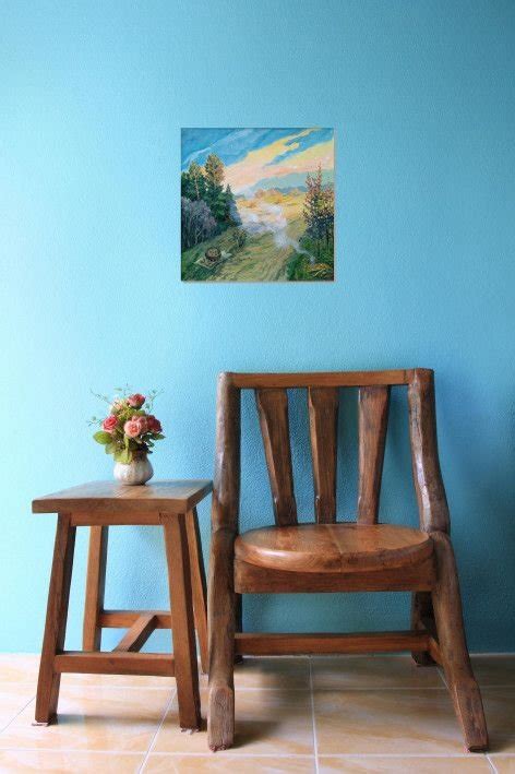 Купити картину «Галявина у лісі в жанрі сільський пейзаж олійними фарбами на двп в стилі