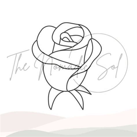 Rose Pattern Stained Glass Pdf Digital File Etsy