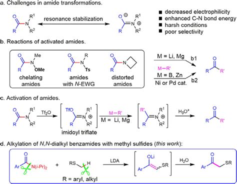 Amides Transformations A Challenges In Amide Transformation B