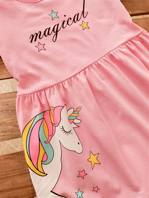 پیراهن نخ پنبه یونیکرن کد 3083 لالاکیدز