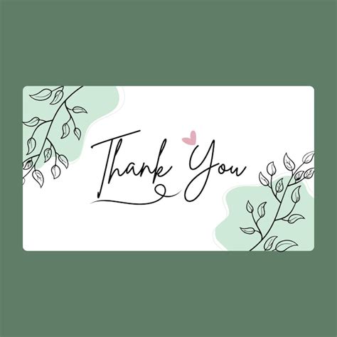 감사 엽서 프리미엄 벡터