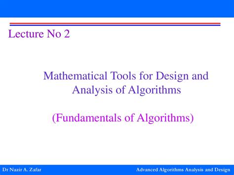 advanced algorithms analysis and design ppt download