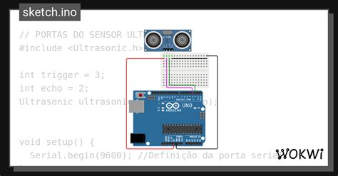 Sensor Ultrassonico Wokwi Esp32 Stm32 Arduino Simulator