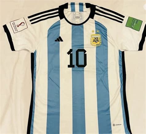 Lionel Messi 2022 World Cup Jersey Signed And Framed Argentina Eur 944